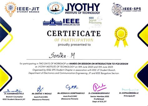 Sonika M On Linkedin Pcbdesign Jyothyinstituteoftechnology Handsonsession Learningexperience