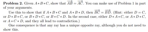 Solved Problem Given ABC Show That AB AC You Can Make Chegg Com