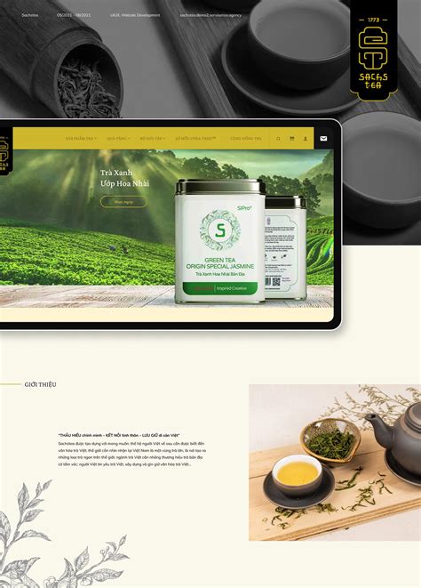SachsTea Tea Shop E Commerce Website Design Behance