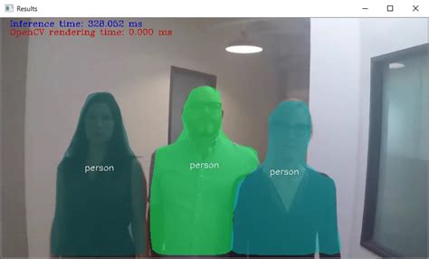 instance segmentation demoの実行（windows編） openvino