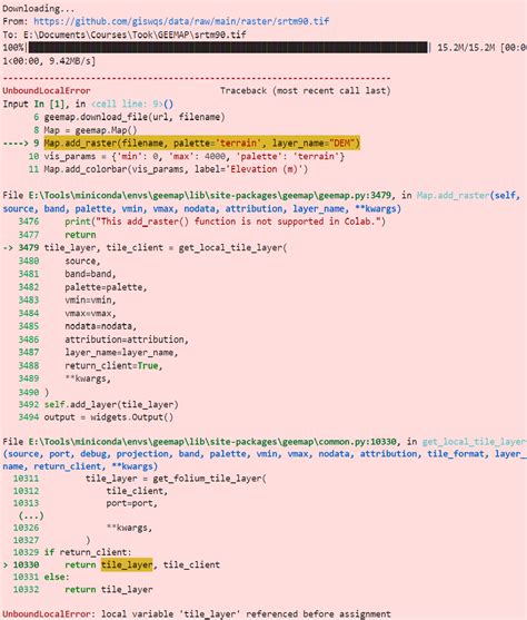 Add Local Raster Not Working · Gee Community Geemap · Discussion 627