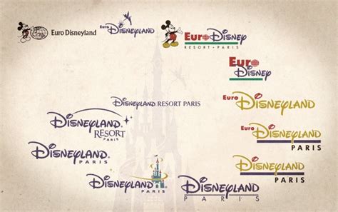 Lévolution Des Logos De Disneyland Paris