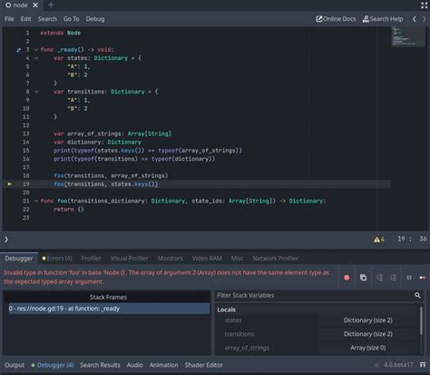 Problem With Typed Arrays Since 40 Beta 17 Rgodot