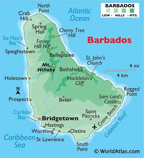 Mapas De Barbados Atlas Del Mundo