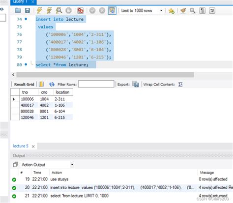 第四次作业(学生信息库的表结构和样本数据)p307 308 Csdn博客 第四次作业(学生信息库的表结构和样本数据)p307 308 Csdn博客