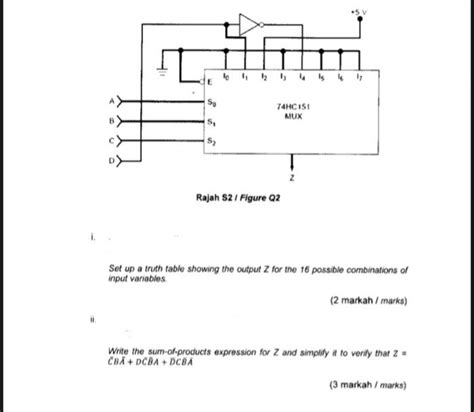 Solved The Circuit Of Figure Q Shows How An Eight Input MUX Chegg