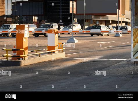 Automatic Barrier Gates For Supermarket Parking Lot Security System