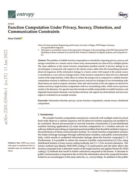 function computation under privacy secrecy distortion and
