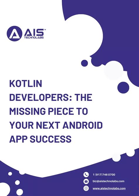 Ppt Kotlin Developers The Missing Piece To Your Next Android App