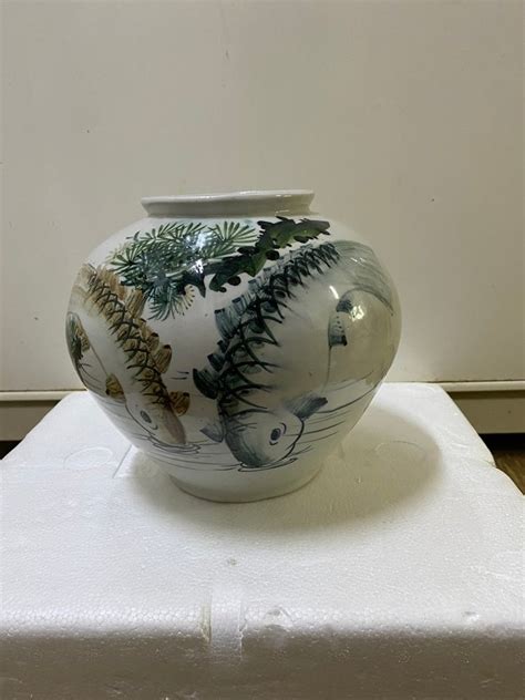 아주 커다란 물고기 2마리 도자기 헬로마켓