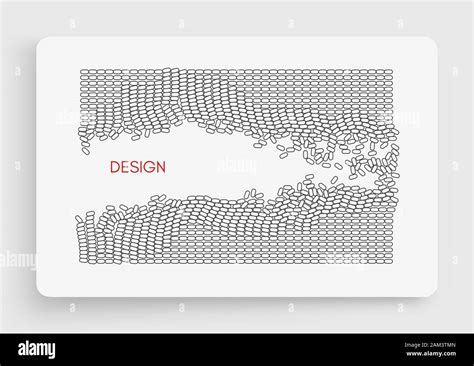 Irregular Array Or Matrix Of Random Ovals Background Breaking Down
