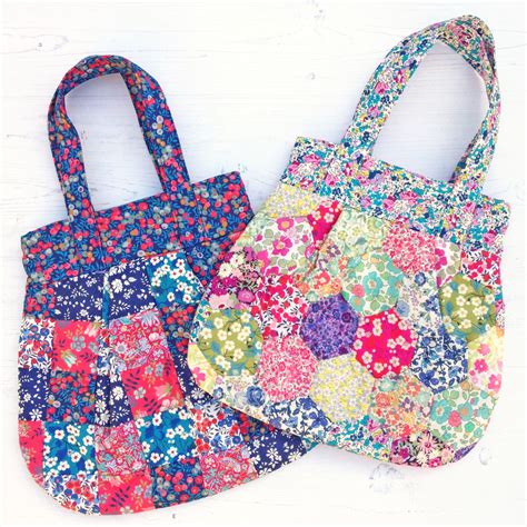 Hexagon Patchwork Anna Bag Pattern English Paper Piecing