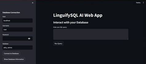 unified natural language query database interaction ayodele ayodeji