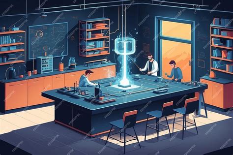 Premium Photo Depict A Physics Lab With Students Experimenting On The Principles Of Premium Photo Depict A Physics Lab With Students Experimenting On The Principles Of