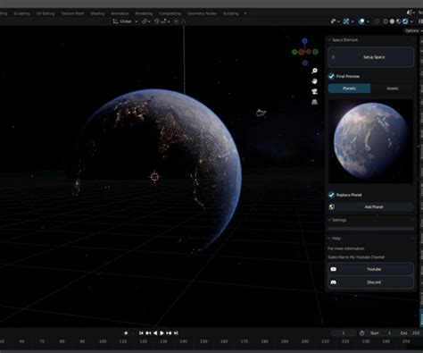 Artstation Space Elements Blender Addon Resources