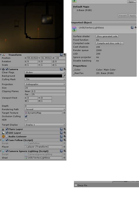 Second Camera RenderWithShader Questions Answers Unity Discussions