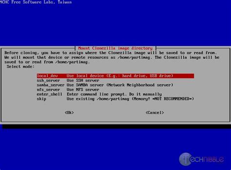 Clonezilla Partition And Disk Imaging Cloning Program Technibble