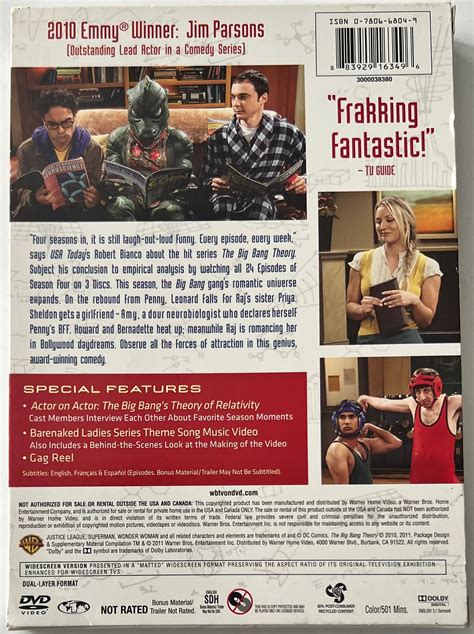 The Big Bang Theory Season 4 Dvd Etsy