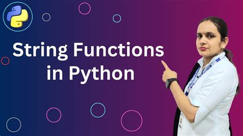 String Functions In Python String Functions Python Functions