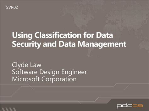 Ppt Using Classification For Data Security And Data Management