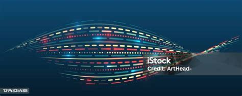 정렬 데이터 조각화 처리 비즈니스 분석 파동과 입자의 형태로 정보의 흐름 많은 양의 데이터를 시각화합니다 정보의 추상적 인 변환 0명에 대한 스톡 벡터 아트 및 기타 이미지