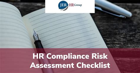 HR Compliance Risk Assessment Checklist JER HR Group