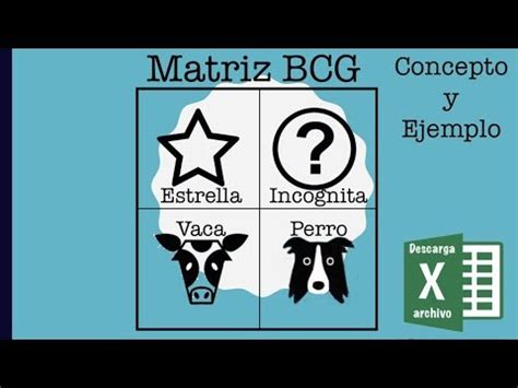 Matriz BCG Boston Consulting Group con Ejercicio Práctico en excel YouTube