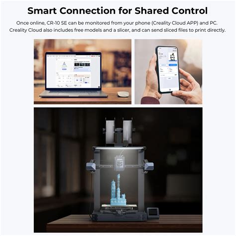 Creality Cr10 Se 3d Printer Fast Printing Precision X And Y Axis Linear Rails Sprite Direct