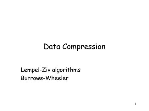 Ppt Data Compression Powerpoint Presentation Free Download Id 3863812