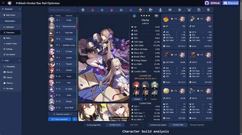 Honkai Star RailTeam Building Herta Fribbels HSR Optimizer Nd Time V YouTube
