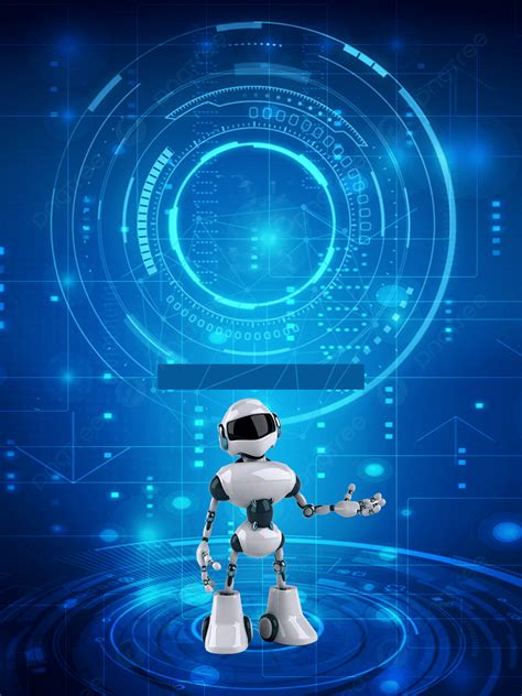 Simple Robot Advertising Background Wallpaper Image For Free Download