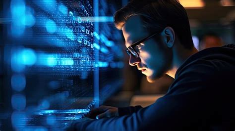Premium Photo Closeup Of Software Engineer Working On Computer Line