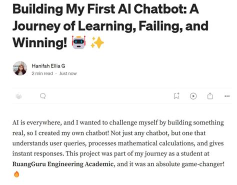 Chatbot Coding Tech Keeplearning Python Hanifah Ellia Guvranny