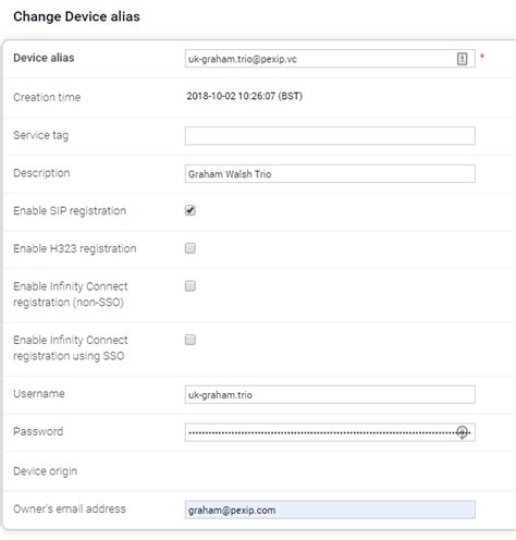 Using A Polycom Trio Registered To Pexip Infinity Graham Walsh