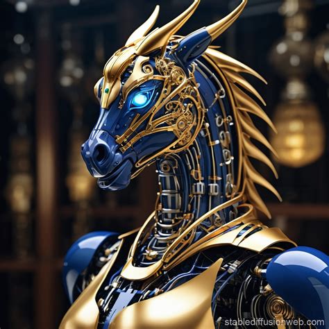 Cyber Dragon Robot Stable Diffusion Online