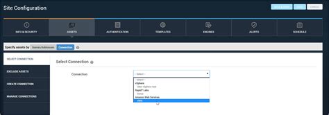 Creating And Managing Dynamic Discovery Connections Nexpose Documentation