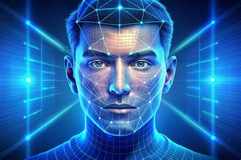 3d Face Recognition Illustration Concept Of Facial Recognition Face Id