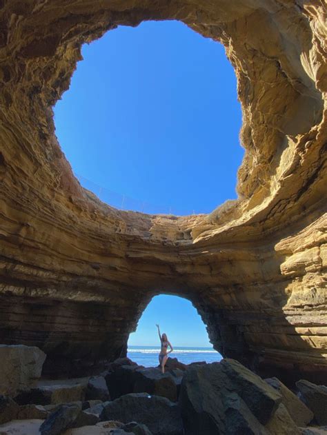 Sunset Cliffs Cave In San Diego California Natural Bridge Nature