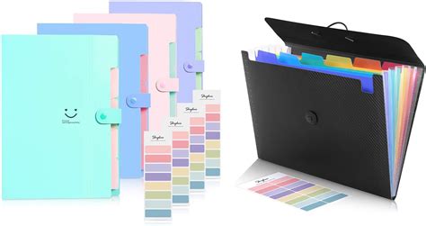 Skydue Accordion File Organizer 7 Pocket Andexpanding File Folders With 5 Pockets