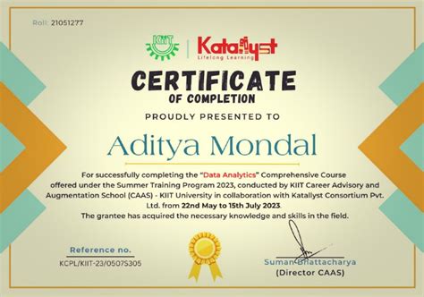 aditya mondal on linkedin raviramawat dataanalytics certification kiituniversity…