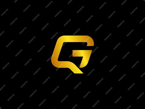 Premium Vector Gold Letter G On A Black Background