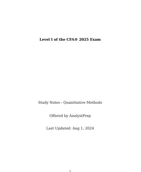 Cfa Level 1 2025 Analystprep Video Study Notes Qbank Formula Sheet