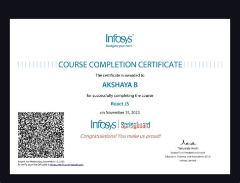 Reactjs Infosysspringboard Webdevelopment Continuouslearning Akshaya B