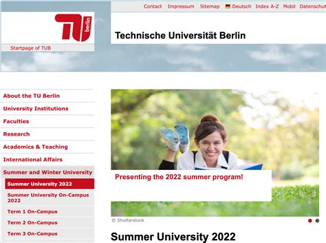 The Program For Tu Berlin Summer University Online 2022 Is Here