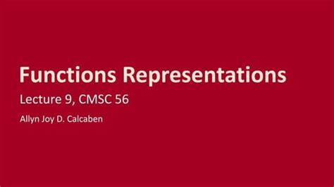 Functions In Mathematics Ppt Programming Languages Computing