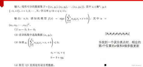 【机器学习期末总结】5 感知机 感知机学习对偶过程 csdn博客