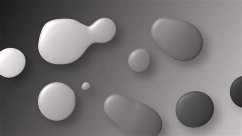 Minimalist Grayscale Morphing Blobs Background Backgrounds Motion