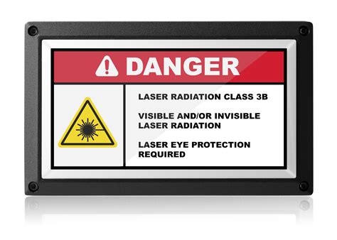 Danger Laser Radiation Class 3b Illuminated Sign Red Low Voltage 12 24v Dc