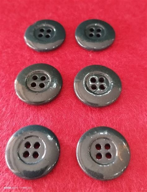 Wk2 Ww2 German Lw Fallschirmjager Knochensack Glass Buttons Set Bottoni