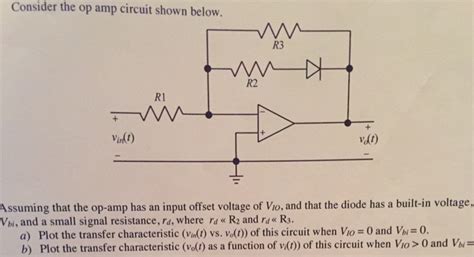 Solved Consider the op amp circuit shown below. Assuming | Chegg.com
